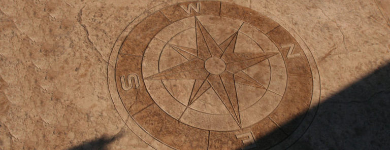 stamped-concrete-compass | Stamped Concrete Contractors